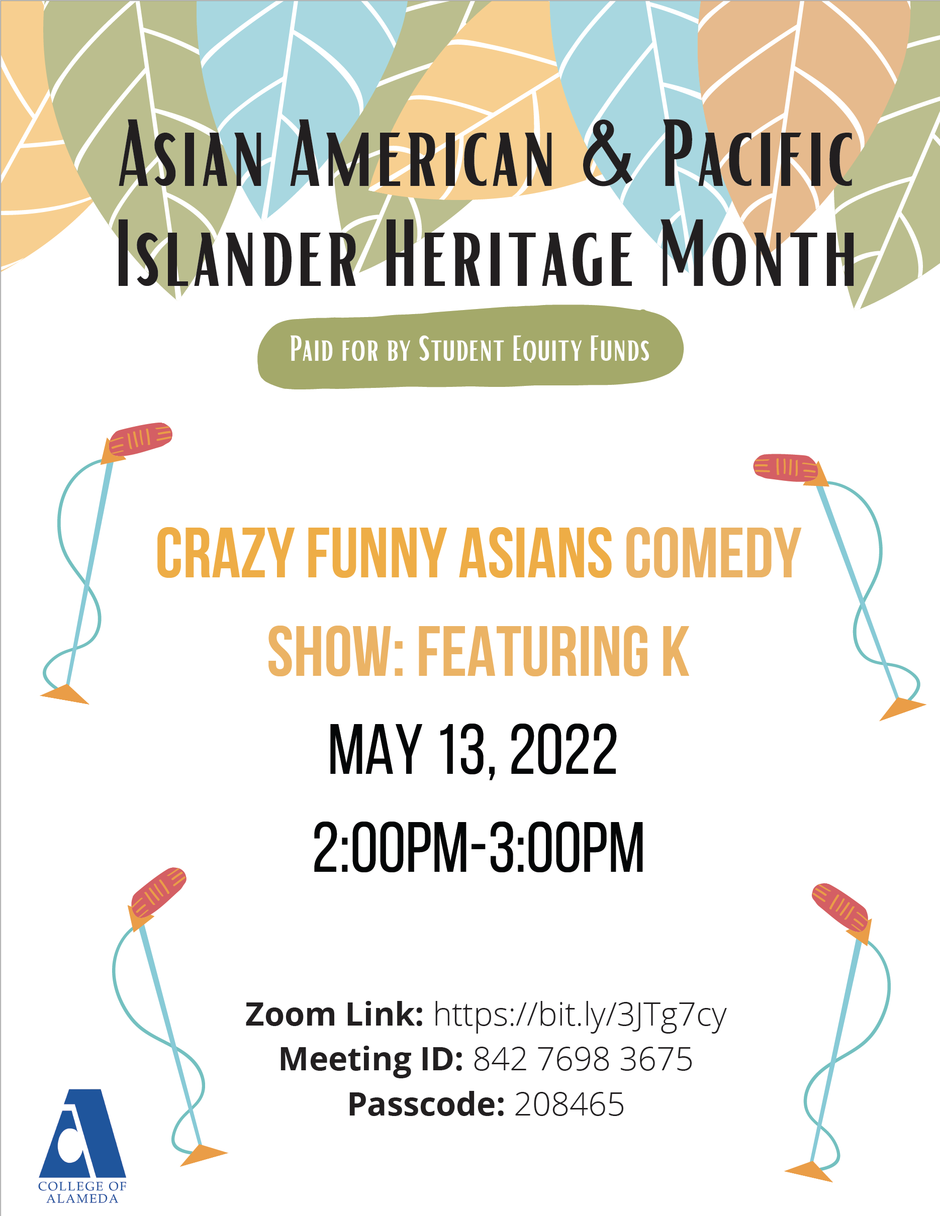 JOIN College Of Alameda For Crazy Funny Asians Comedy Show Featuring K